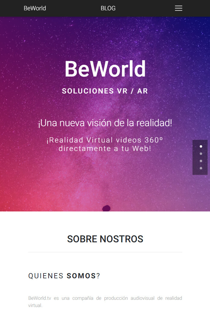 ArtStation - beworld website design
