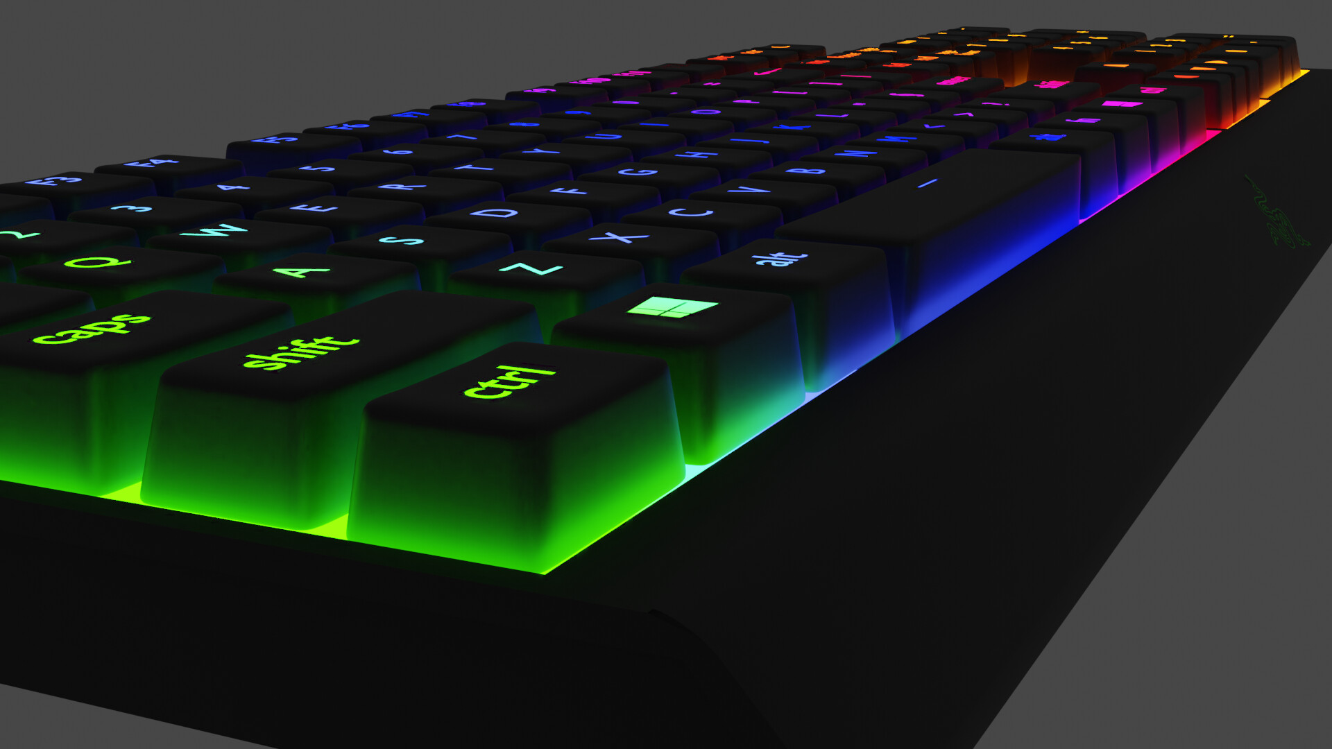 ArtStation - RGB Razer keyboard