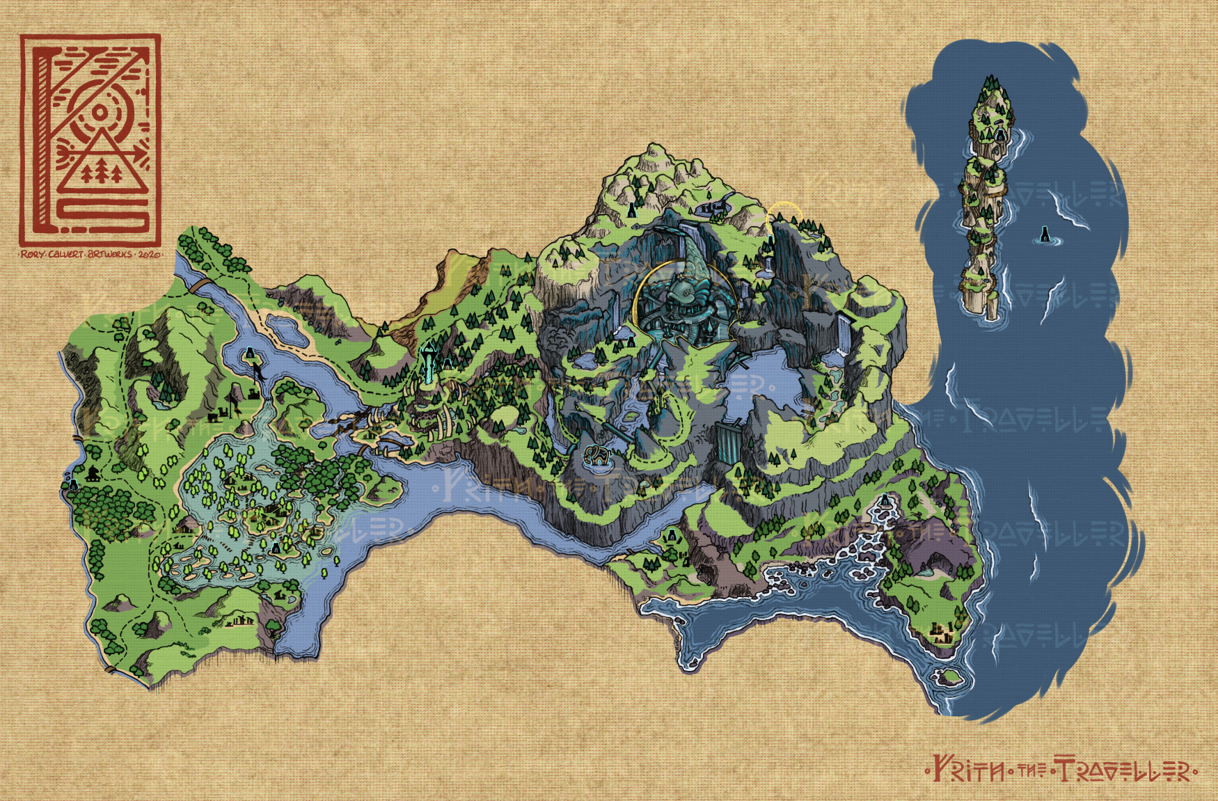 ArtStation - Breath of the Wild Map Project - Lanayru