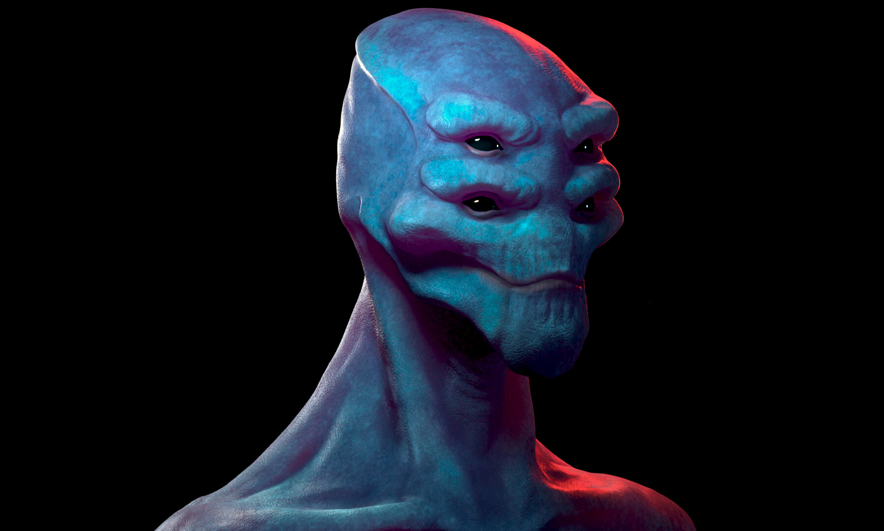 ArtStation - Alien bust WIP