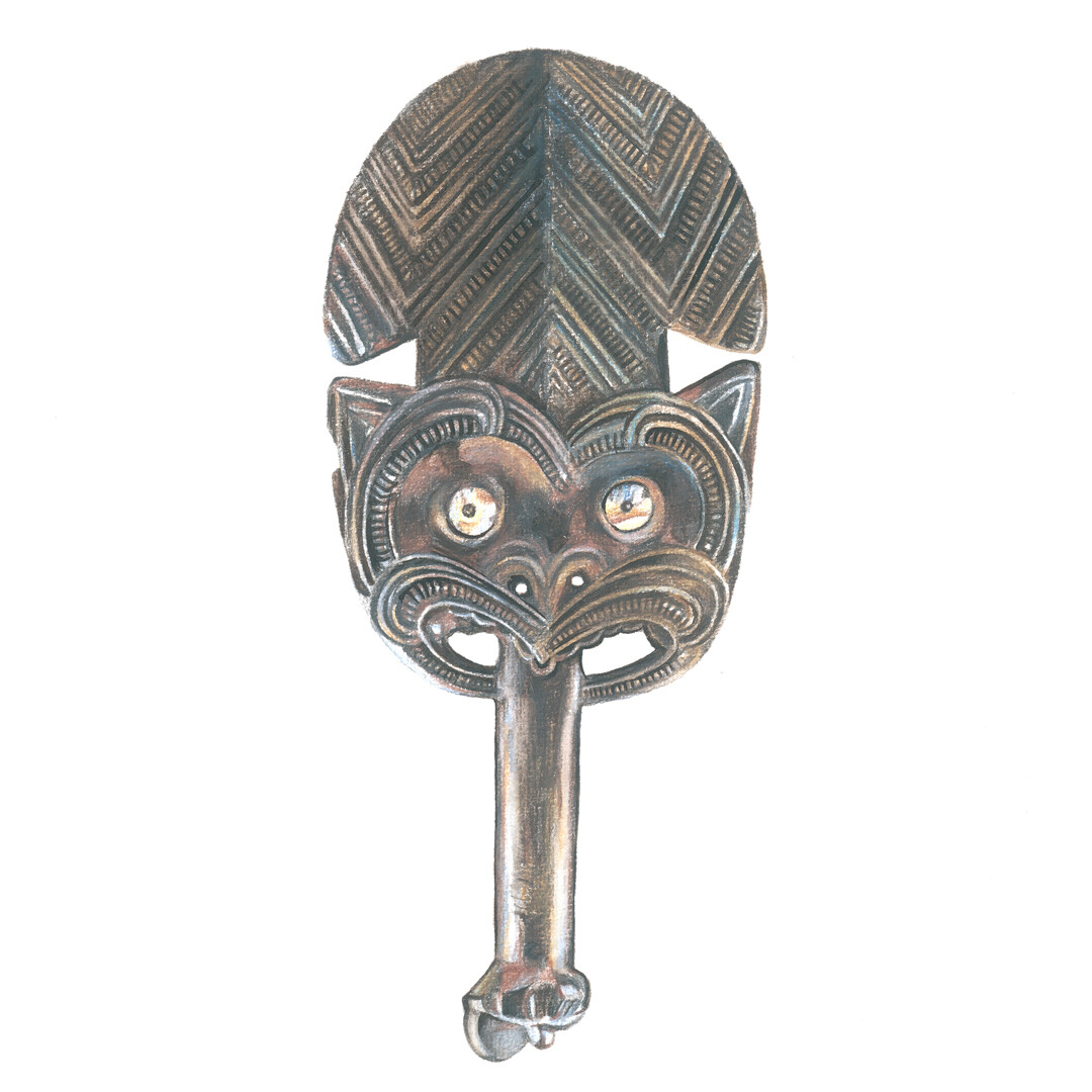 ArtStation - Maori Painting - Patu Ako Toru