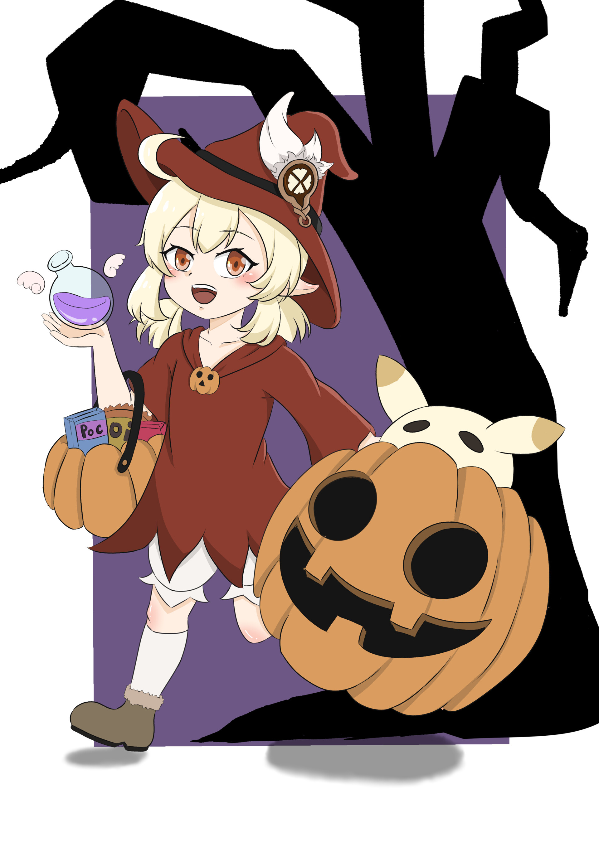 ArtStation - Genshin impact Klee Fanart Holloween :)