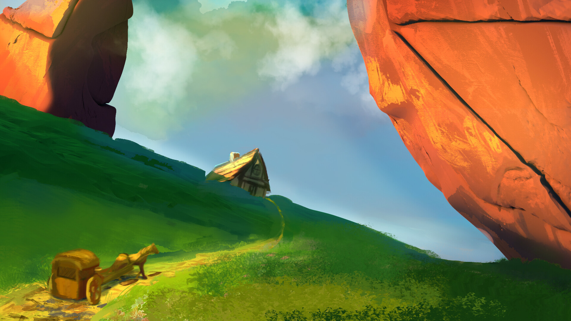 ArtStation - road home