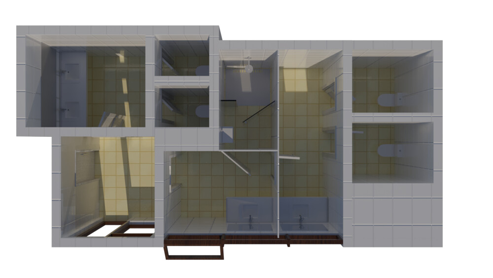 ArtStation - Shared bathroom plan for employees