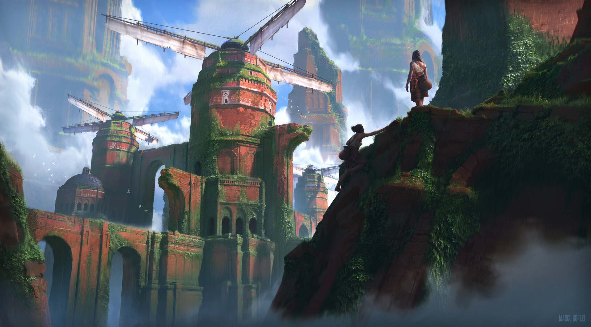 ArtStation - Kingdom among the clouds