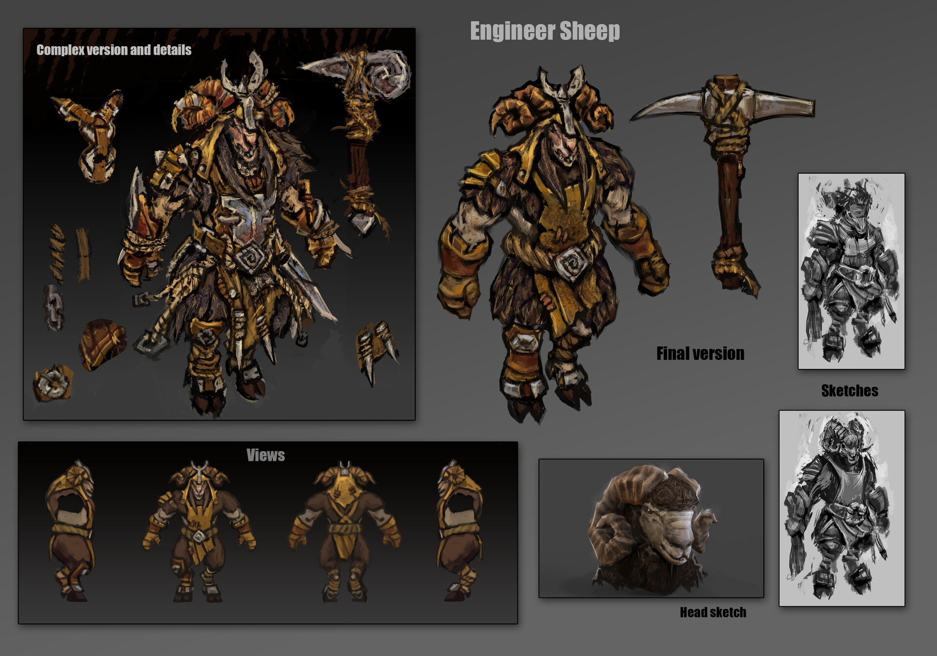 ArtStation - Engineer Sheep Concept