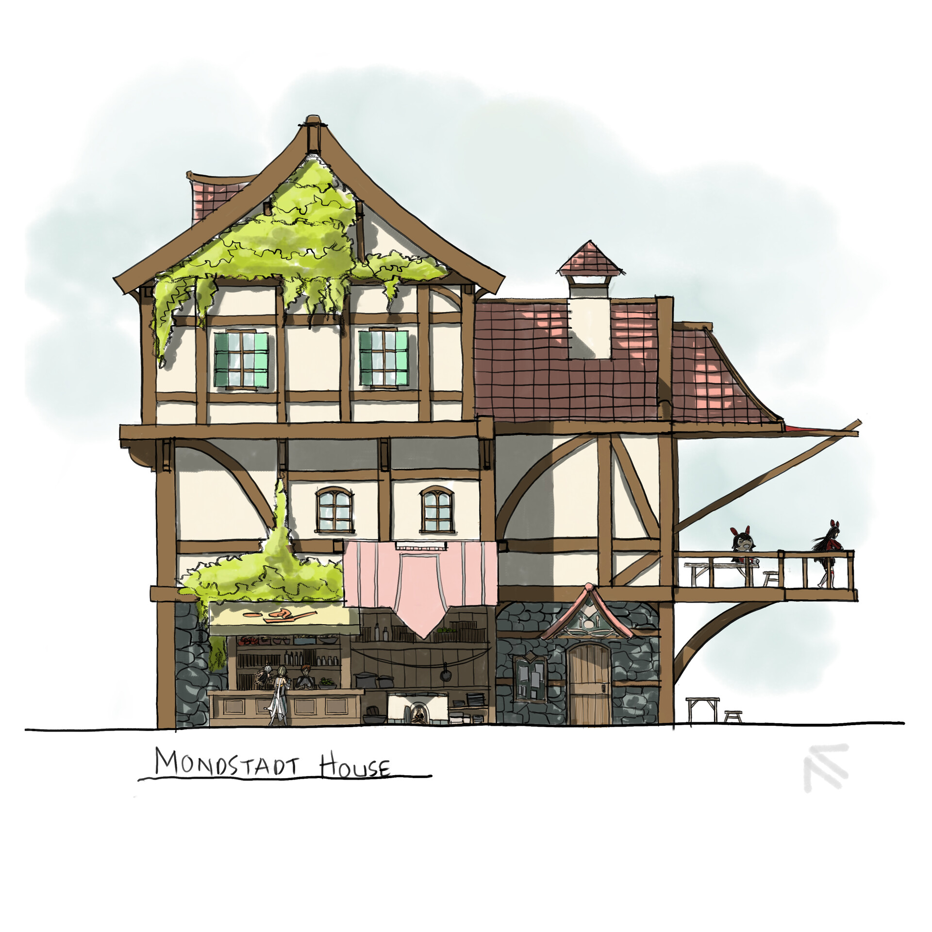 ArtStation - Mondstadt Architecture- Genshin Impact