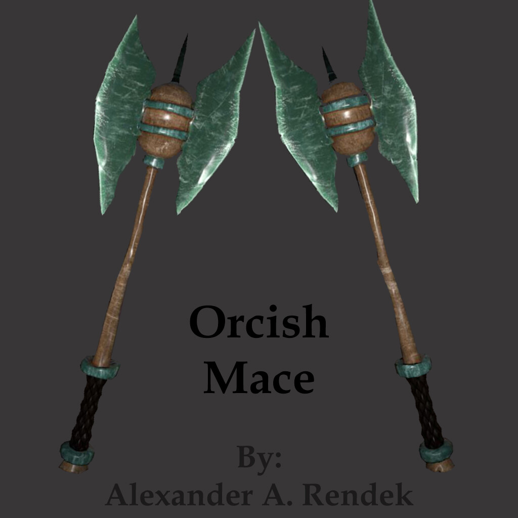 ArtStation - Digital Orcish Mace