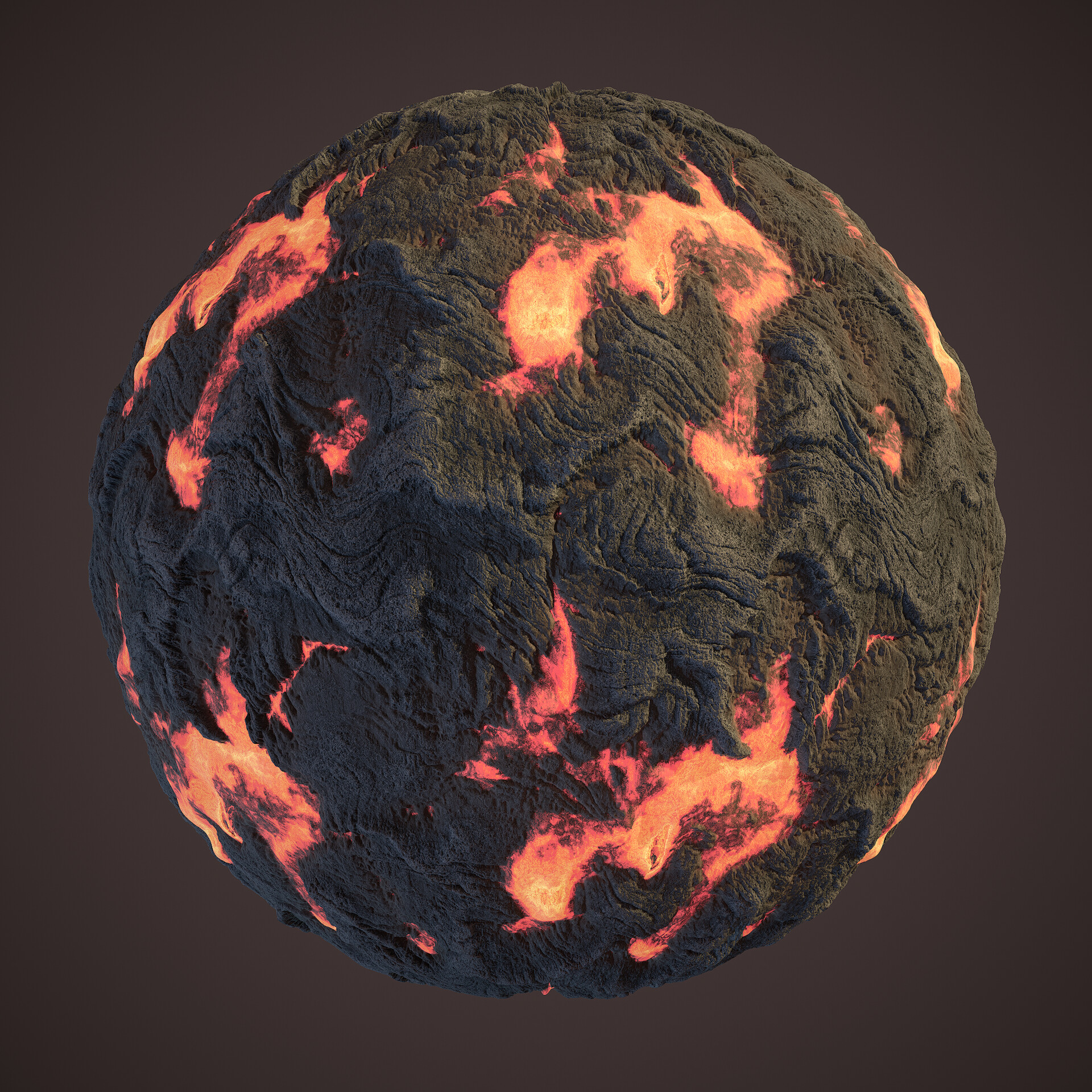ArtStation - Lava Rock Material