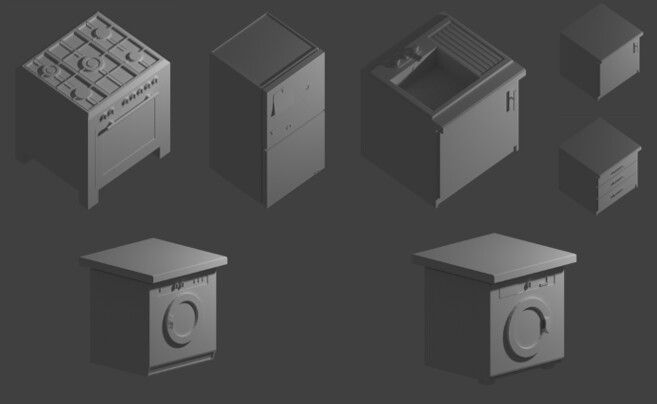 ArtStation - Kitchen Assets