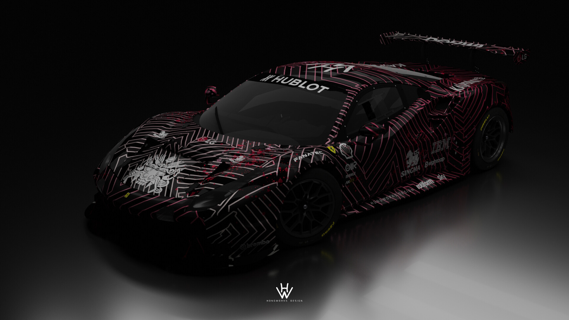 ArtStation - 488 GTE Hublot livery