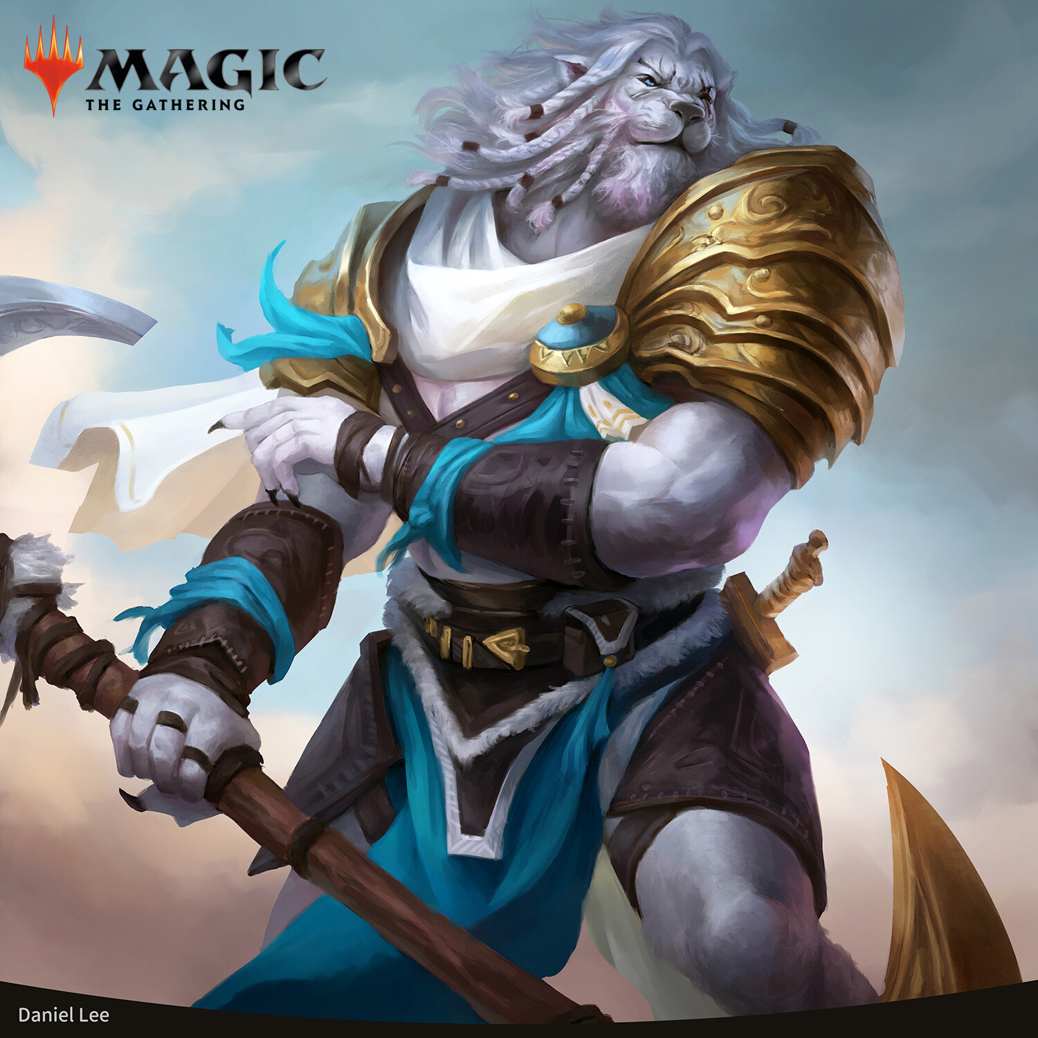 ArtStation - Ajani MTG fanart daniellee