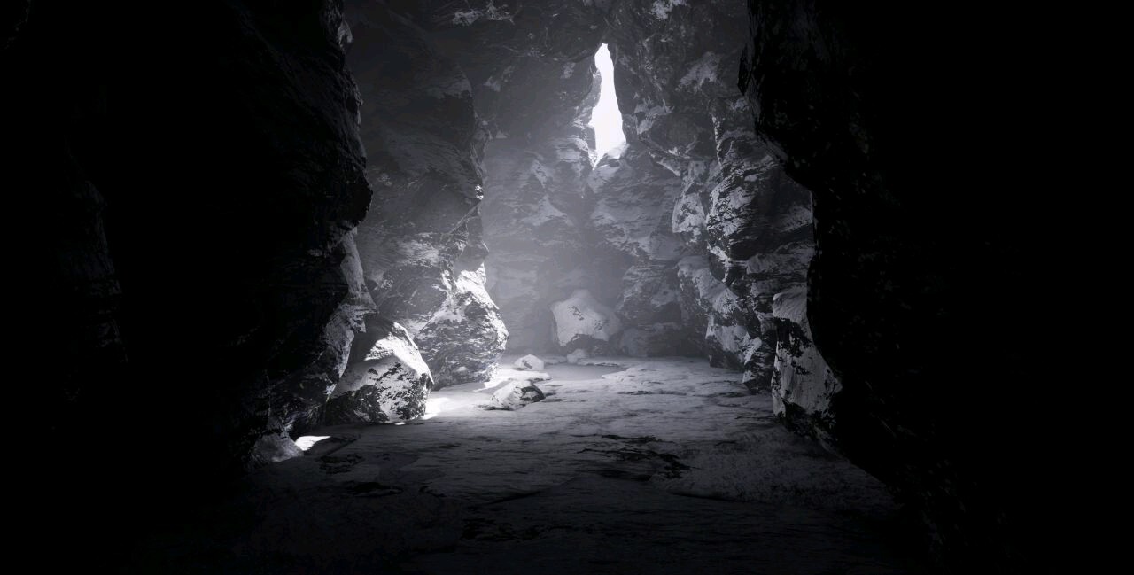 ArtStation - Snow cave lightning