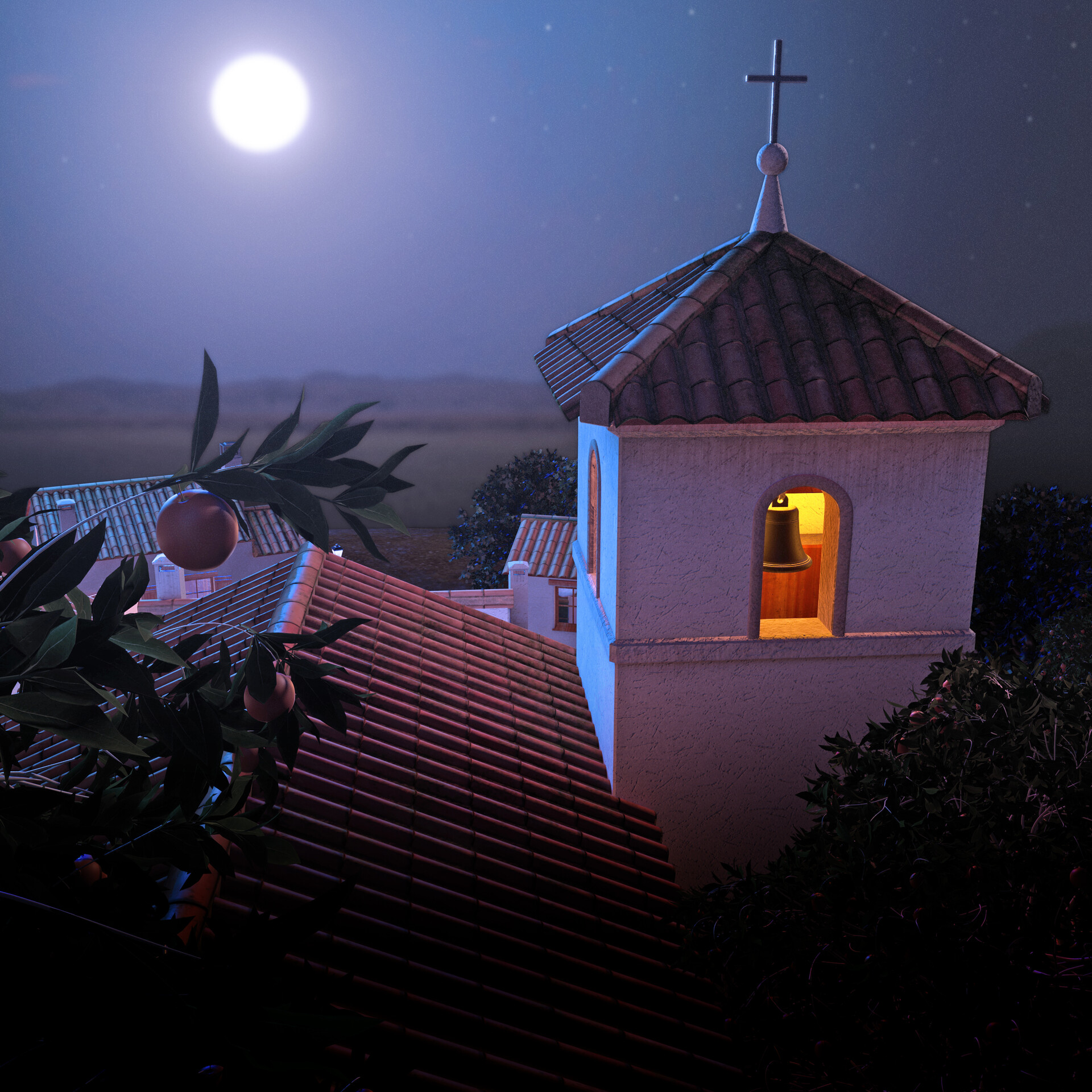 ArtStation - MOONLIGHT ENVIRONMENT