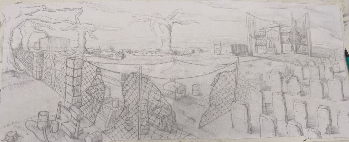 ArtStation - Abandoned Asylum Composition Piece and Blog.