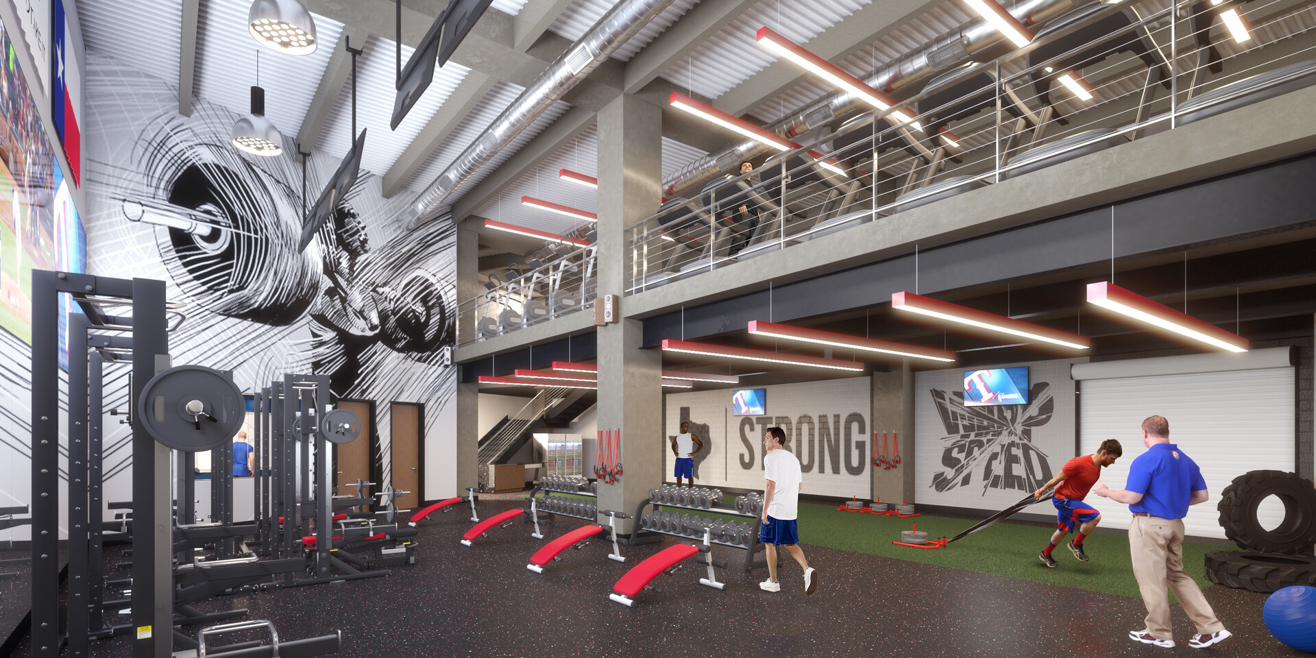 ArtStation - Texas Rangers Training Room