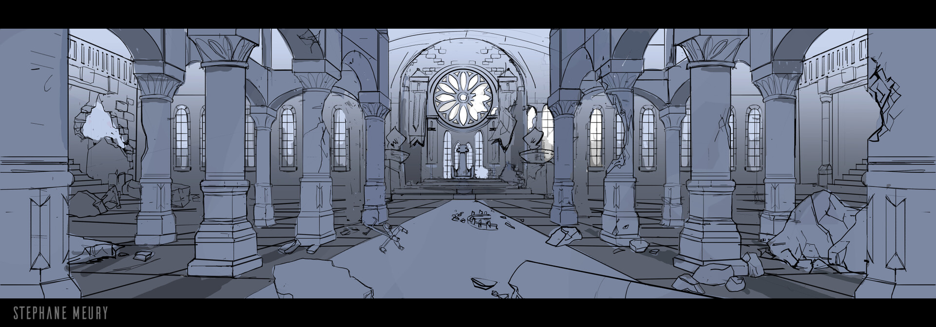 how to draw fantasy environments