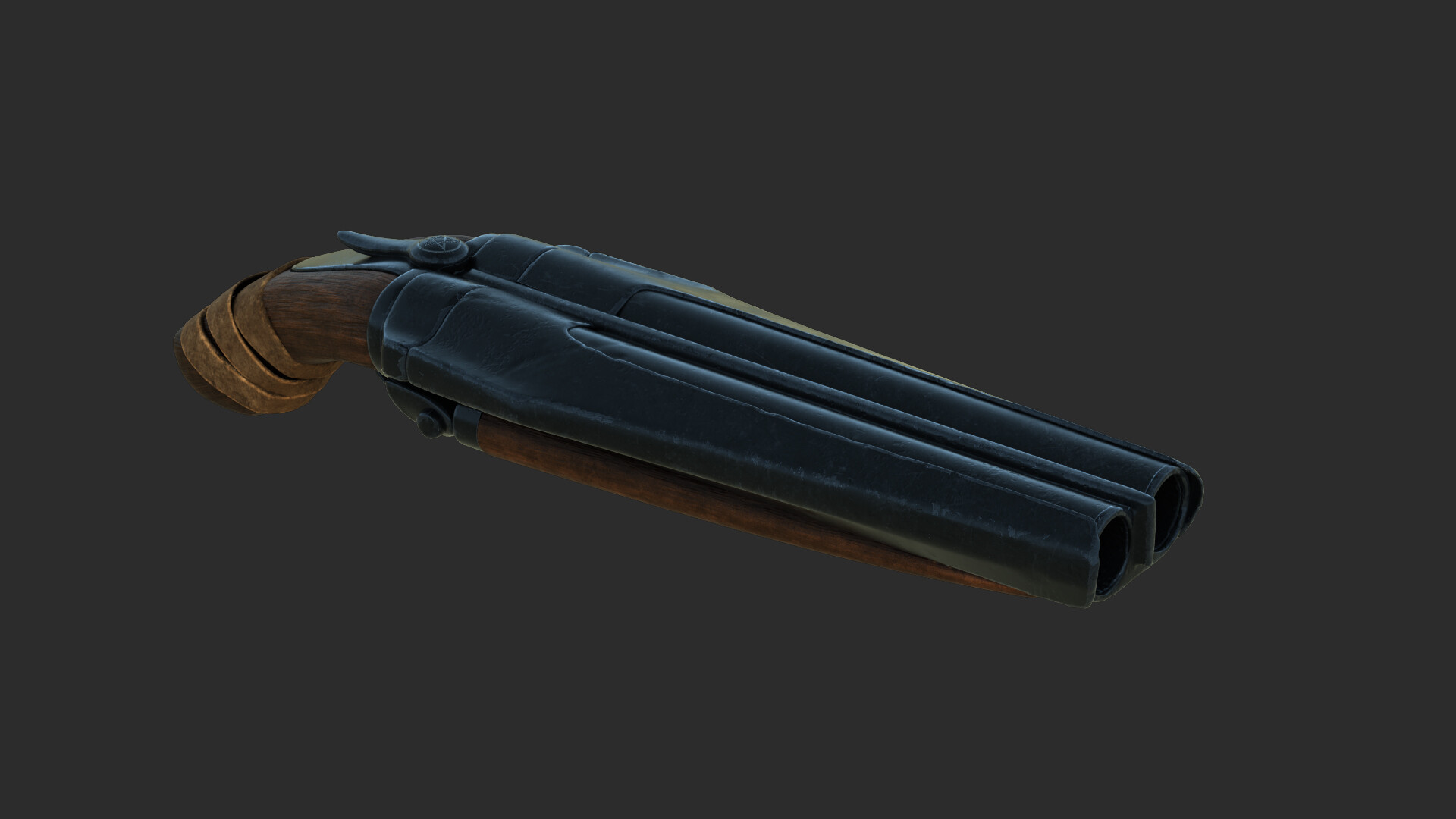 ArtStation - Custom Double Barrel Shotgun