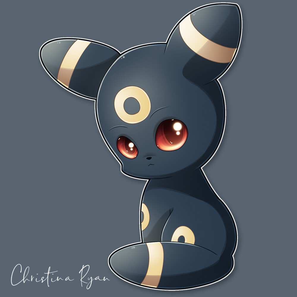 how to draw chibi umbreon