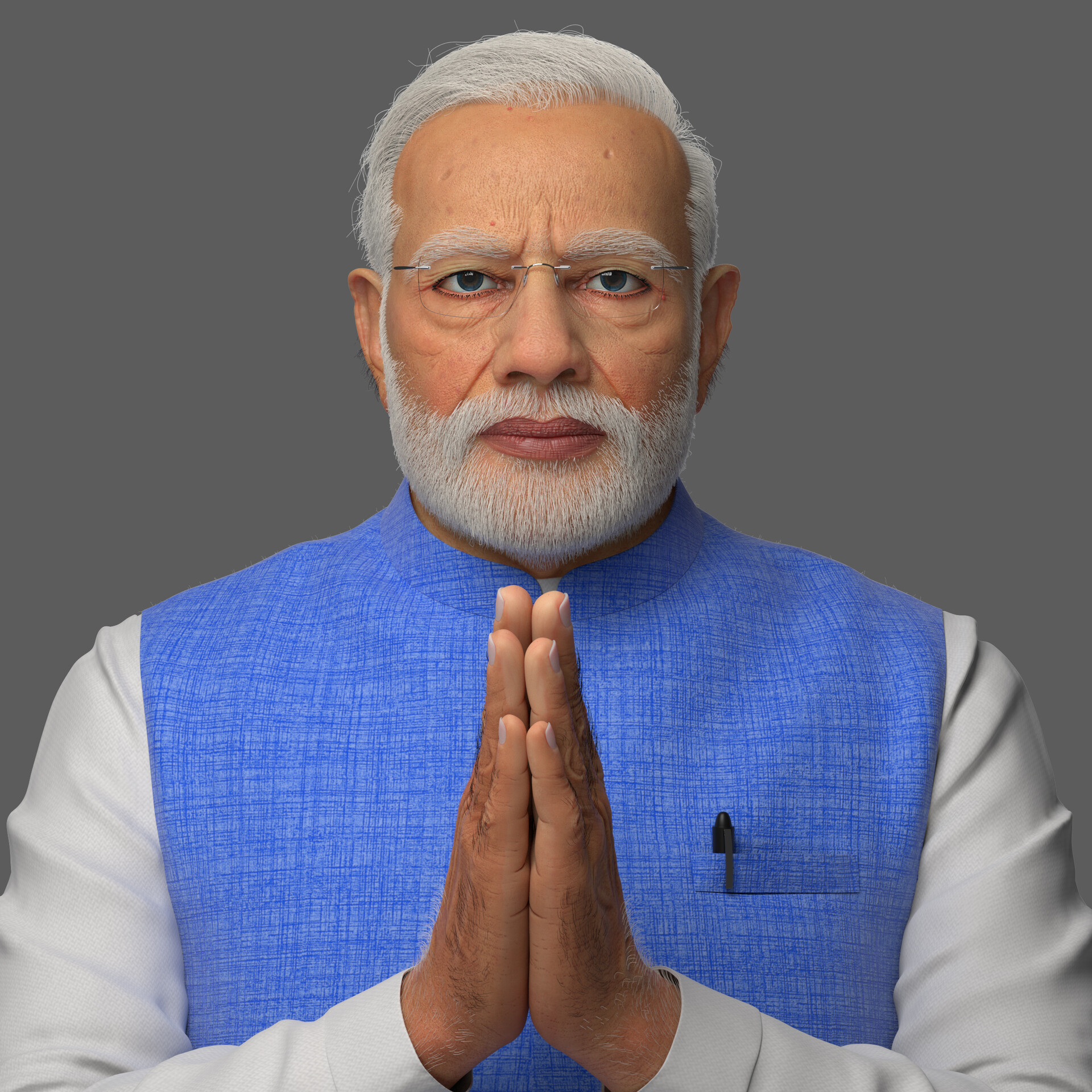 ArtStation - Likeness Sculpt of Mr Narendra Modi (Portrait)