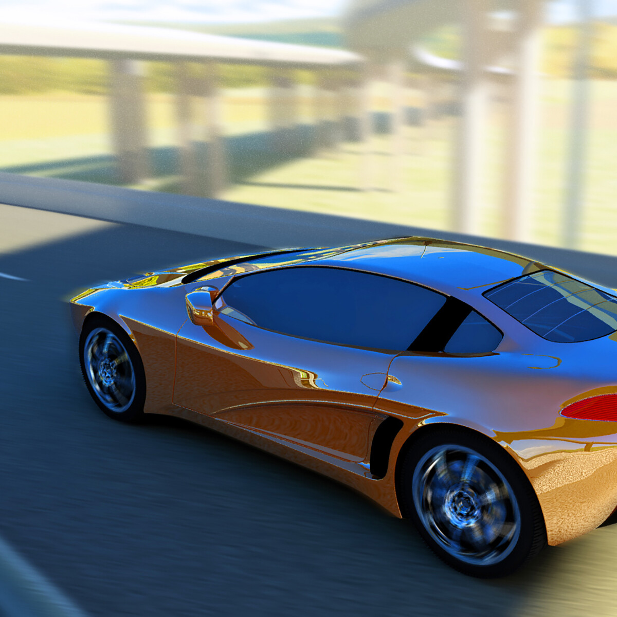 ArtStation - 3D LOW POLY CAR DESIGN AND MODELING