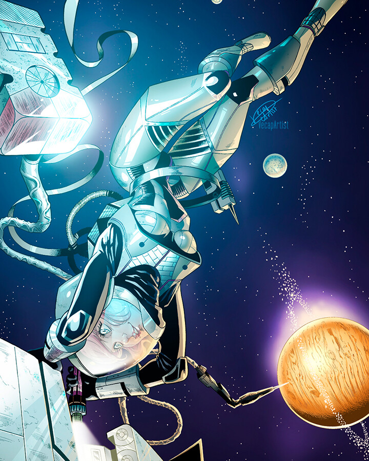 Space Pin Up by VeCaPArtist : r/ImaginaryAstronauts