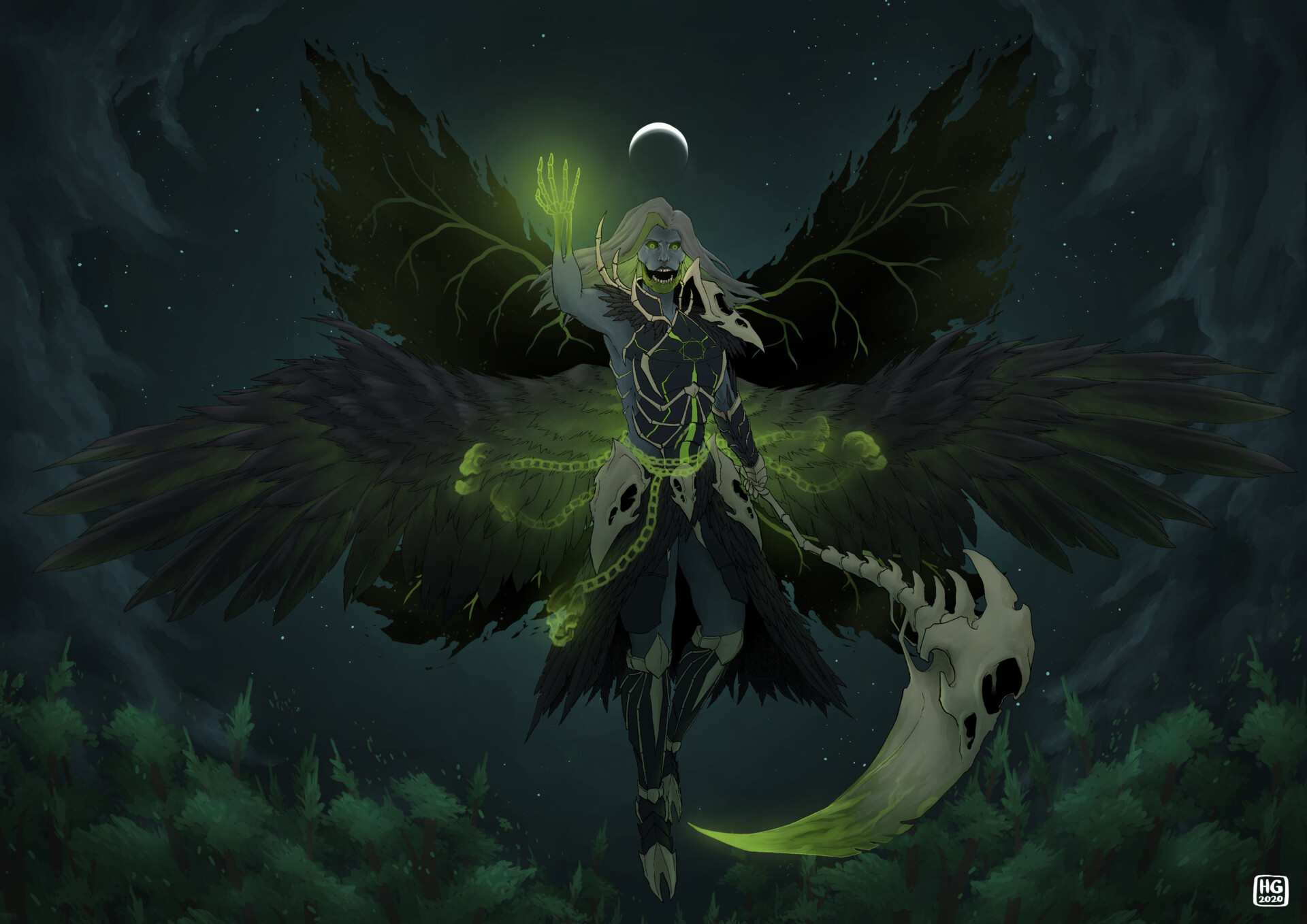 ArtStation - Haragia, Goddess of Decay, Death, and Undeath