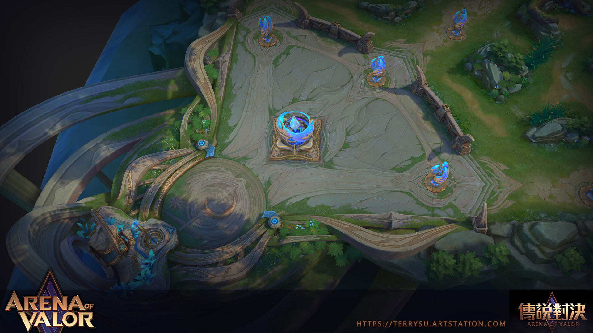 MOBA《 Arena of Valor》5v5 map 2.0 by Terry Su
