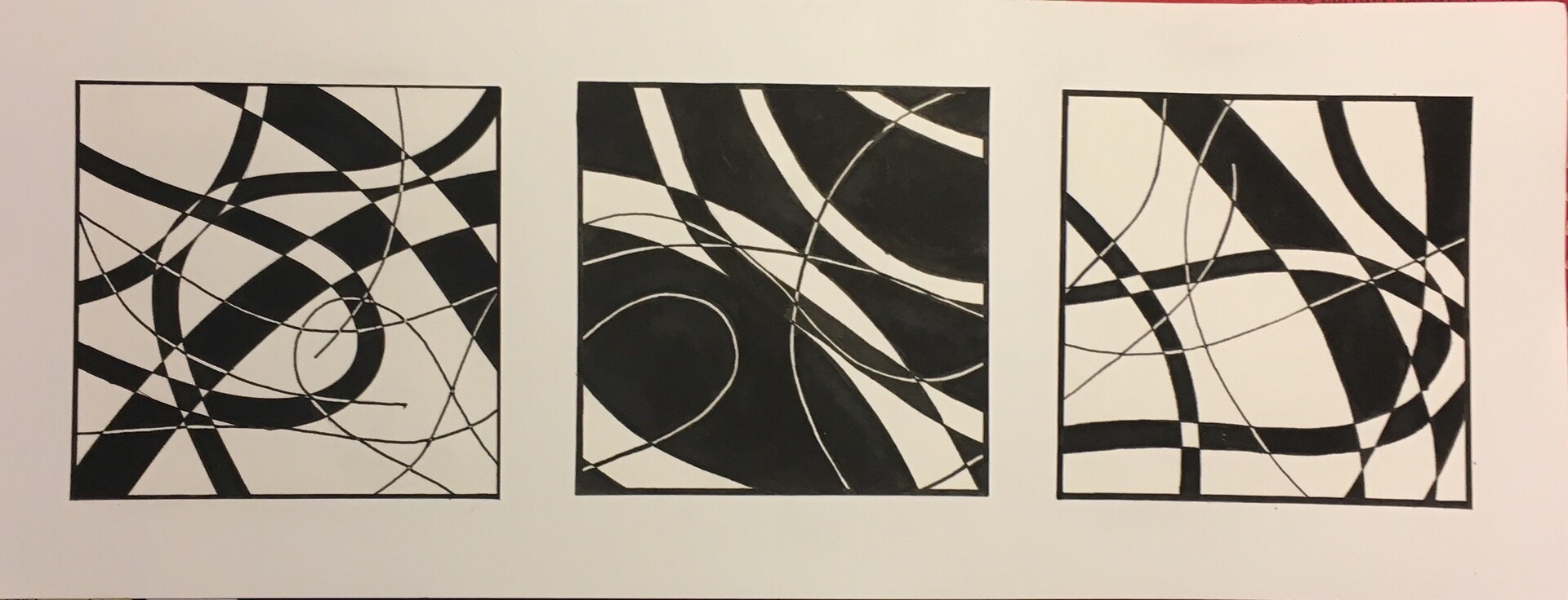 ArtStation - 2D Design "Curved Line x3"