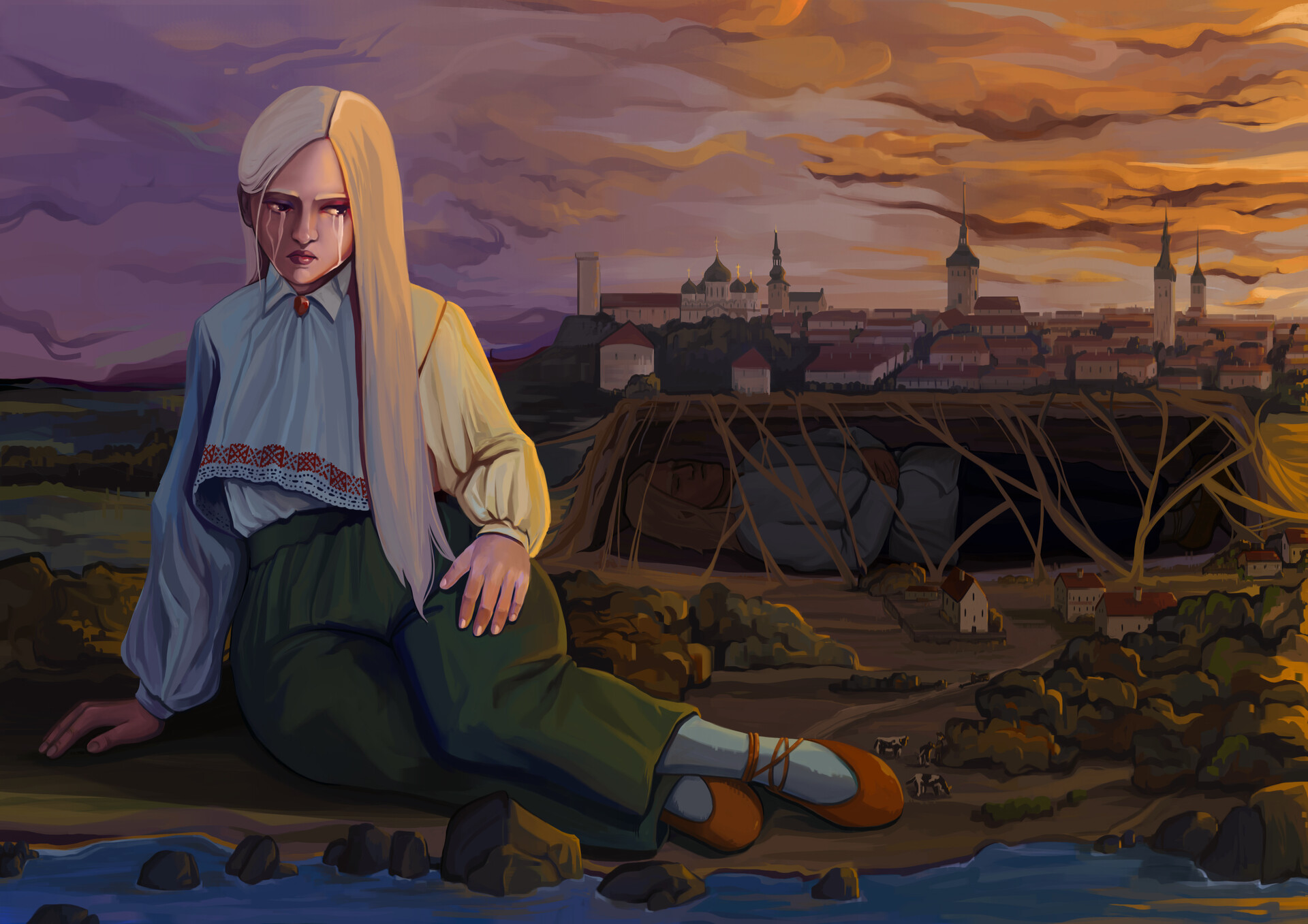 ArtStation - Crying Linda