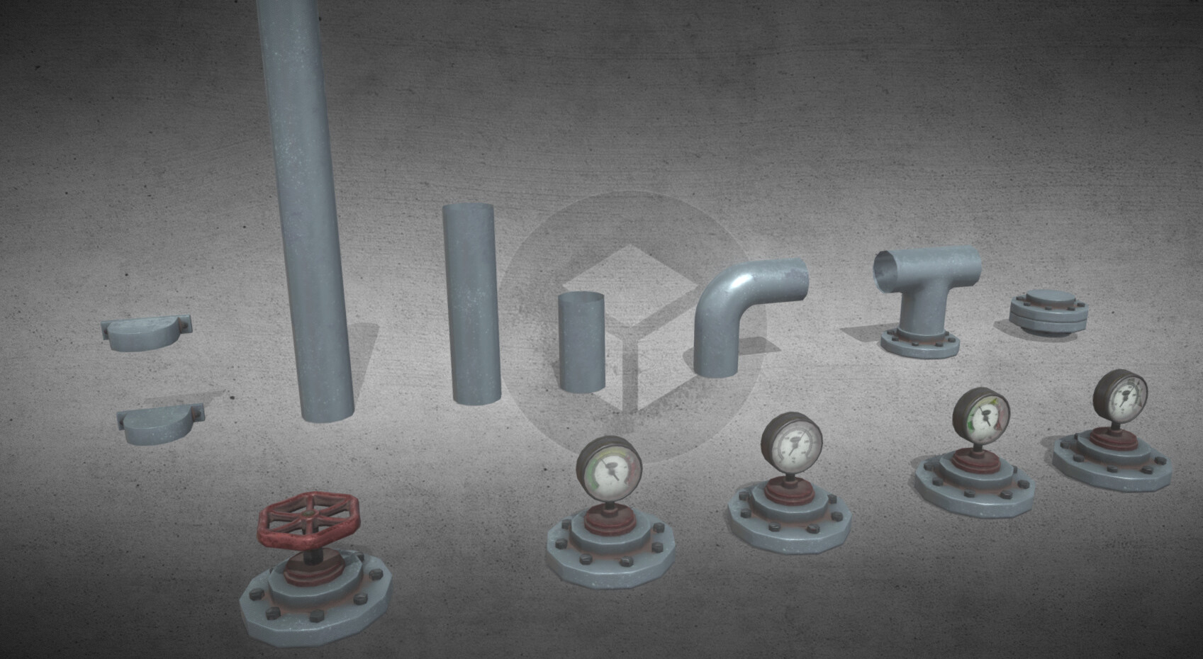 Colin Merrick - Modular Pipe Set for Game Environments