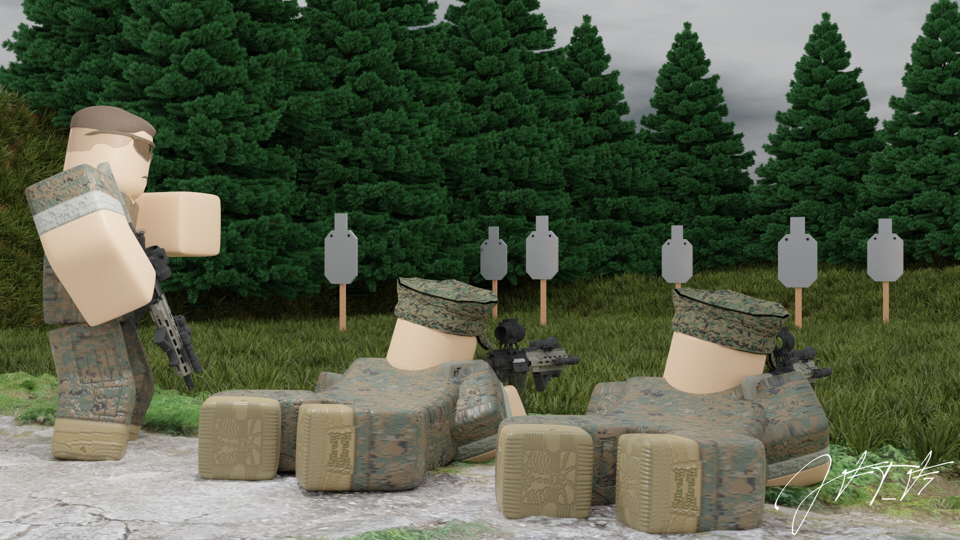 ArtStation - USMC Target Practice