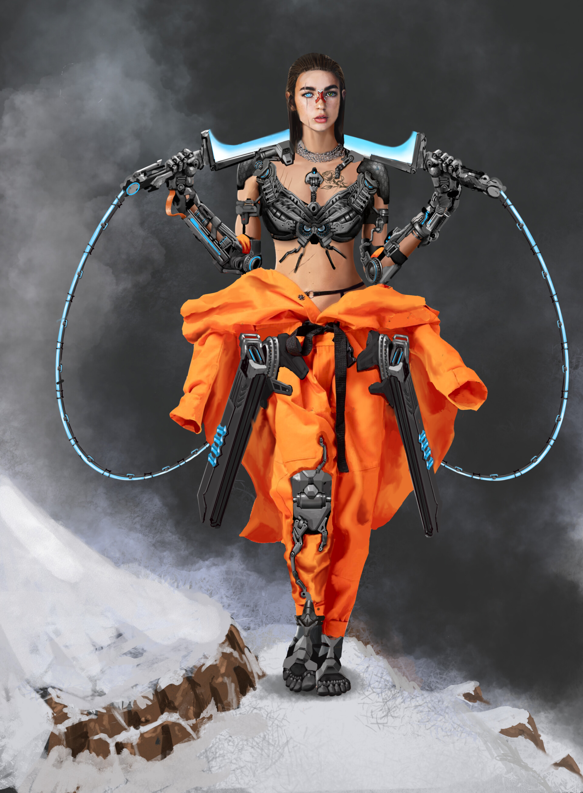 ArtStation - Female fighter concept