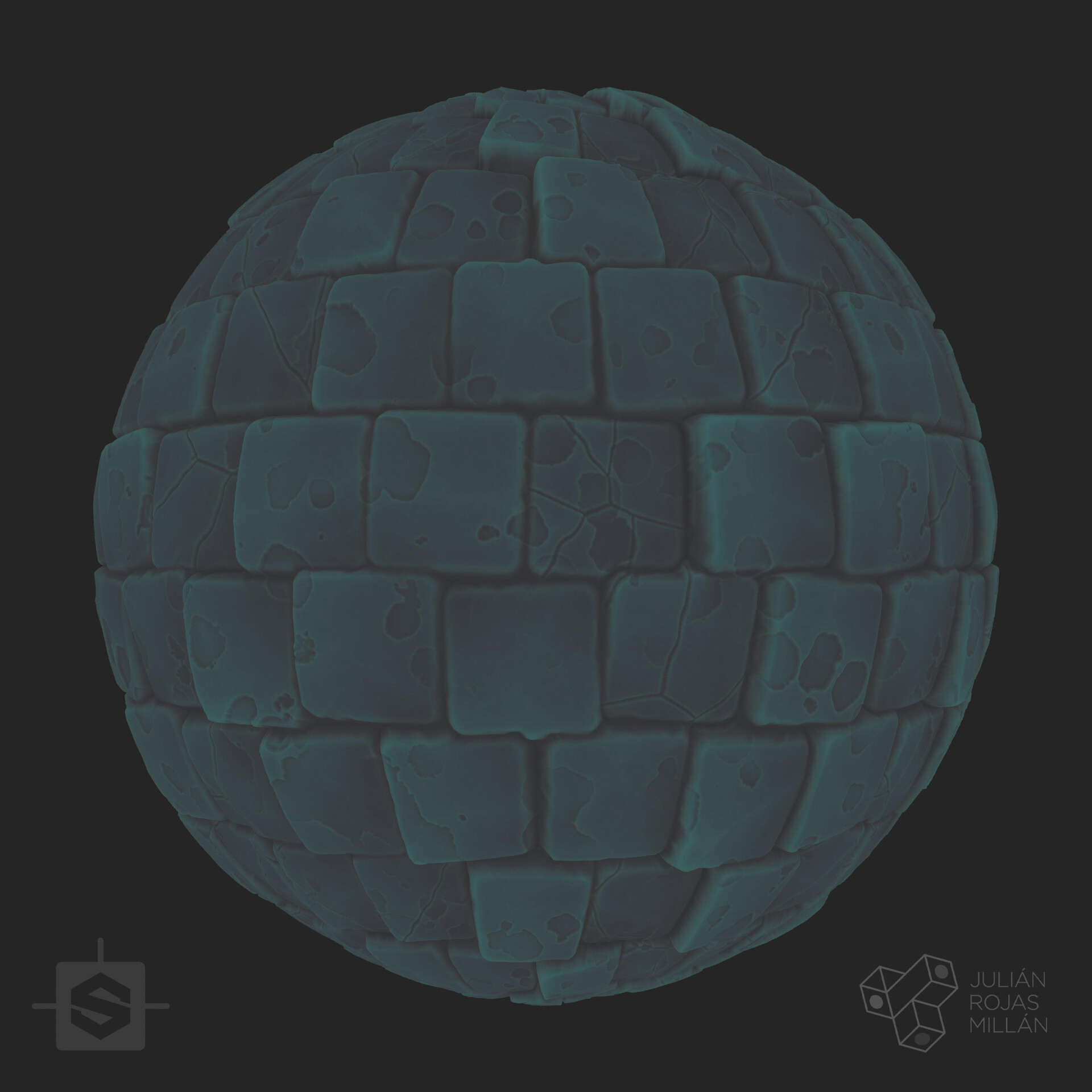 Julián Rojas Millán - Substance Designer Stylized Cobblestone Examples