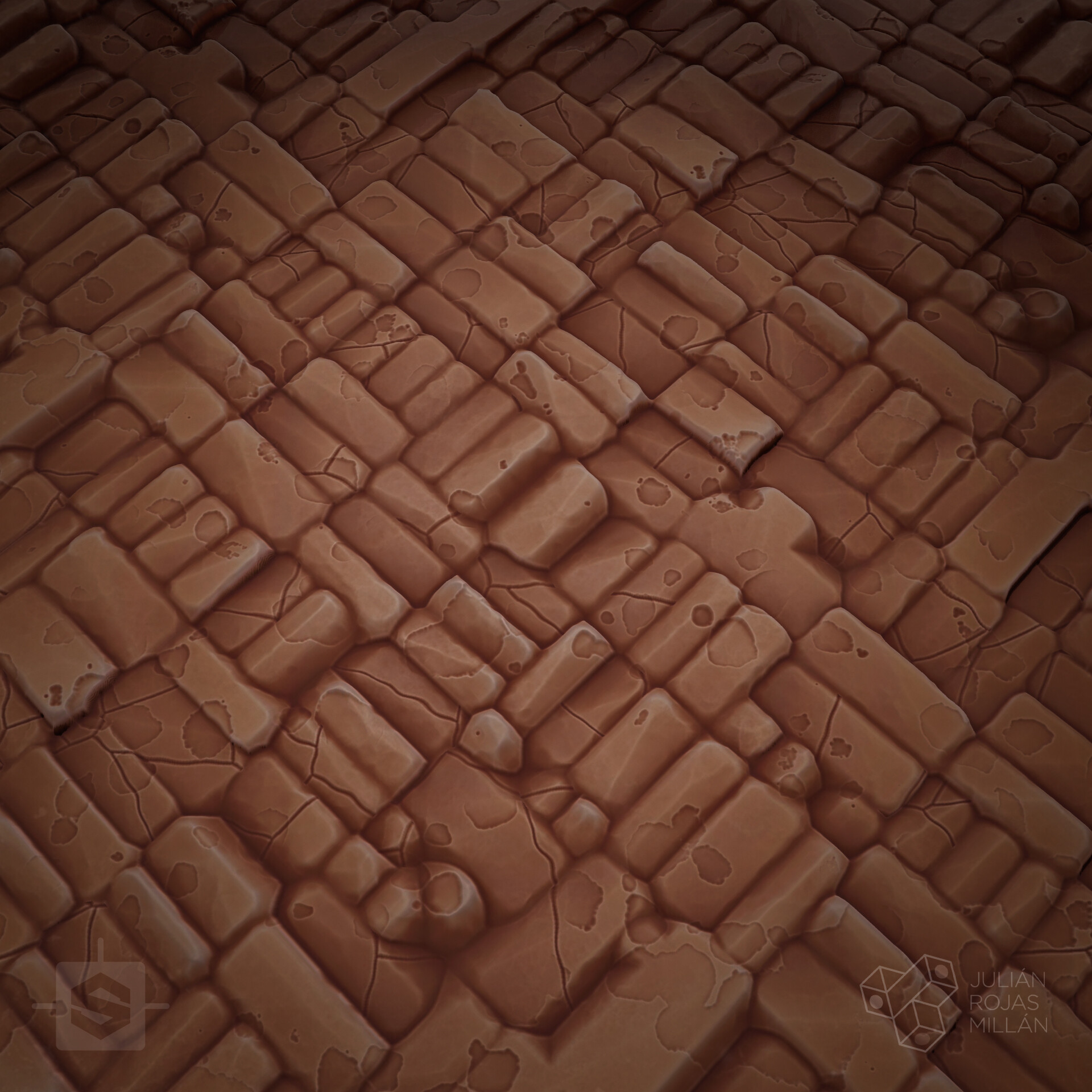 Julián Rojas Millán - Substance Designer Stylized Cobblestone Examples