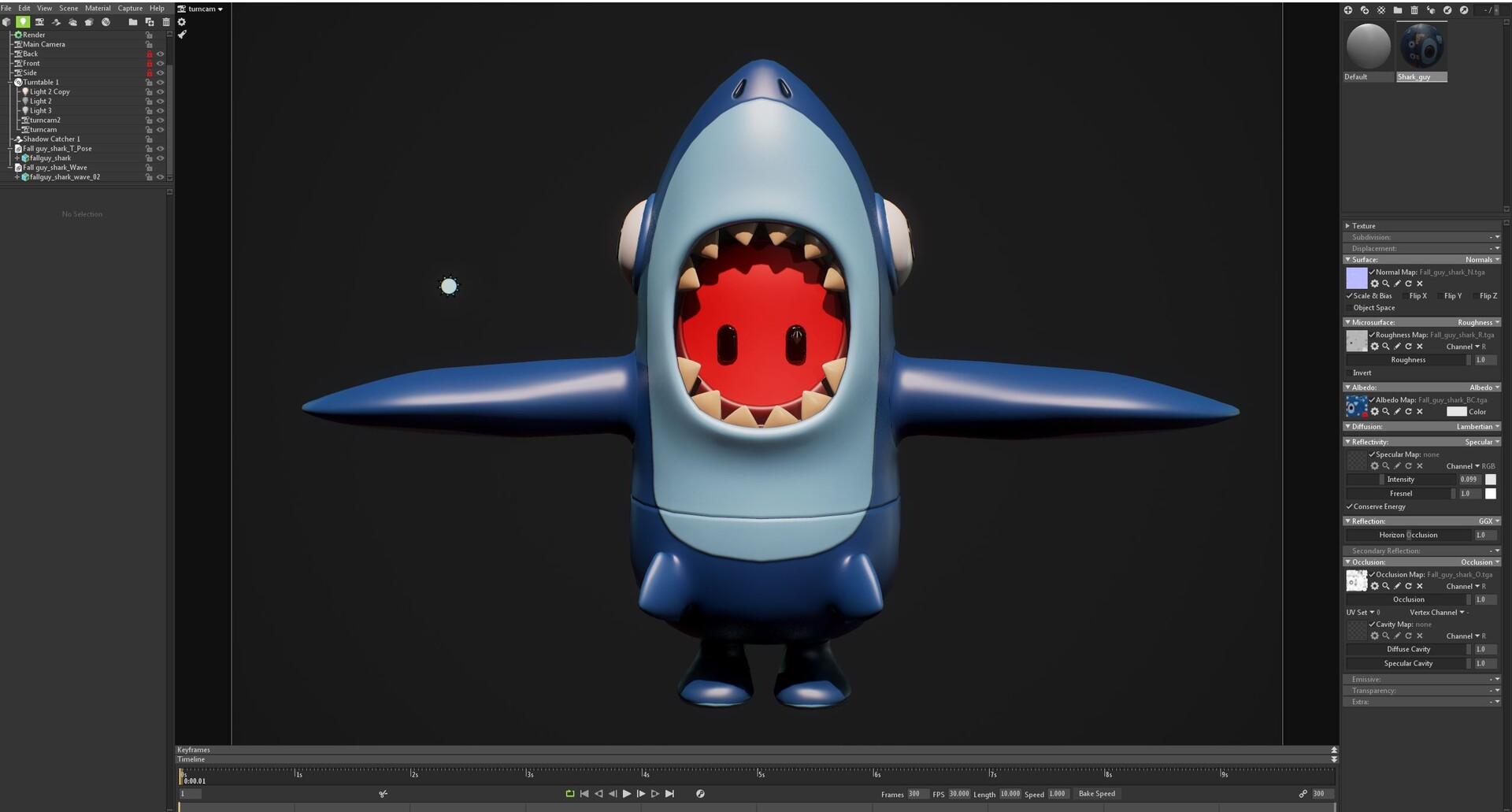 Chris Hircock - Fall Guys Shark Costume