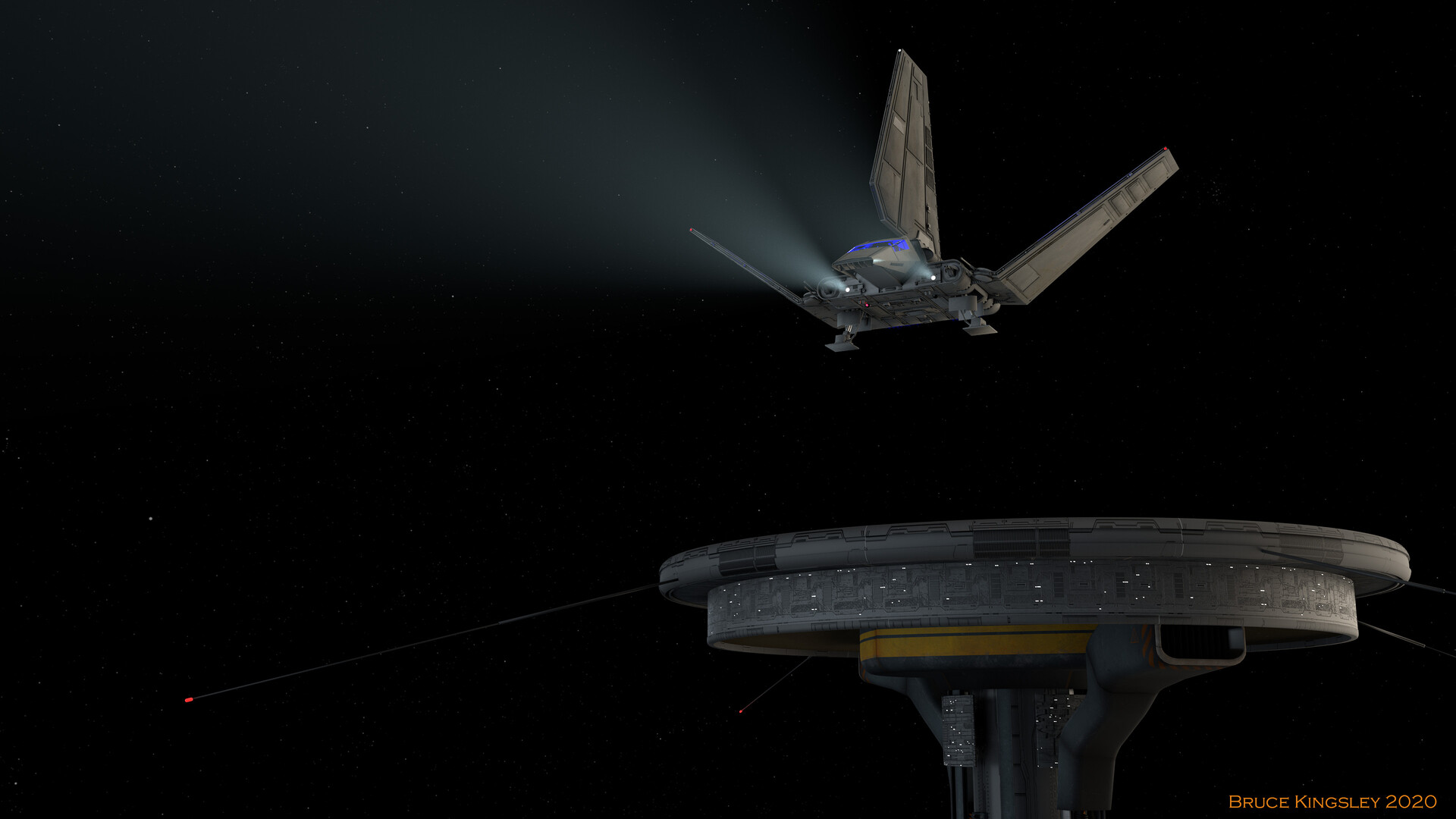 ArtStation - Imperial Shuttle - Redshift Volume Light