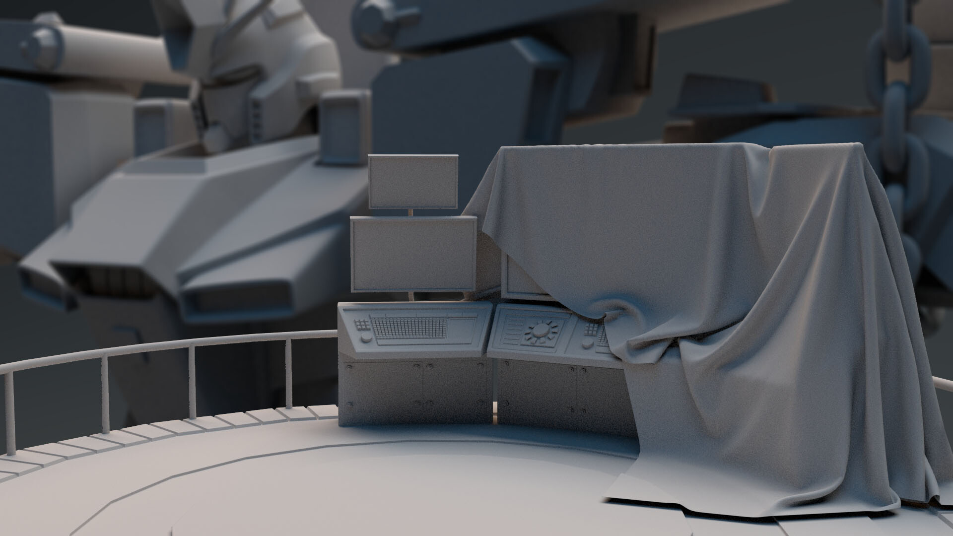 ArtStation - Mech Hanger