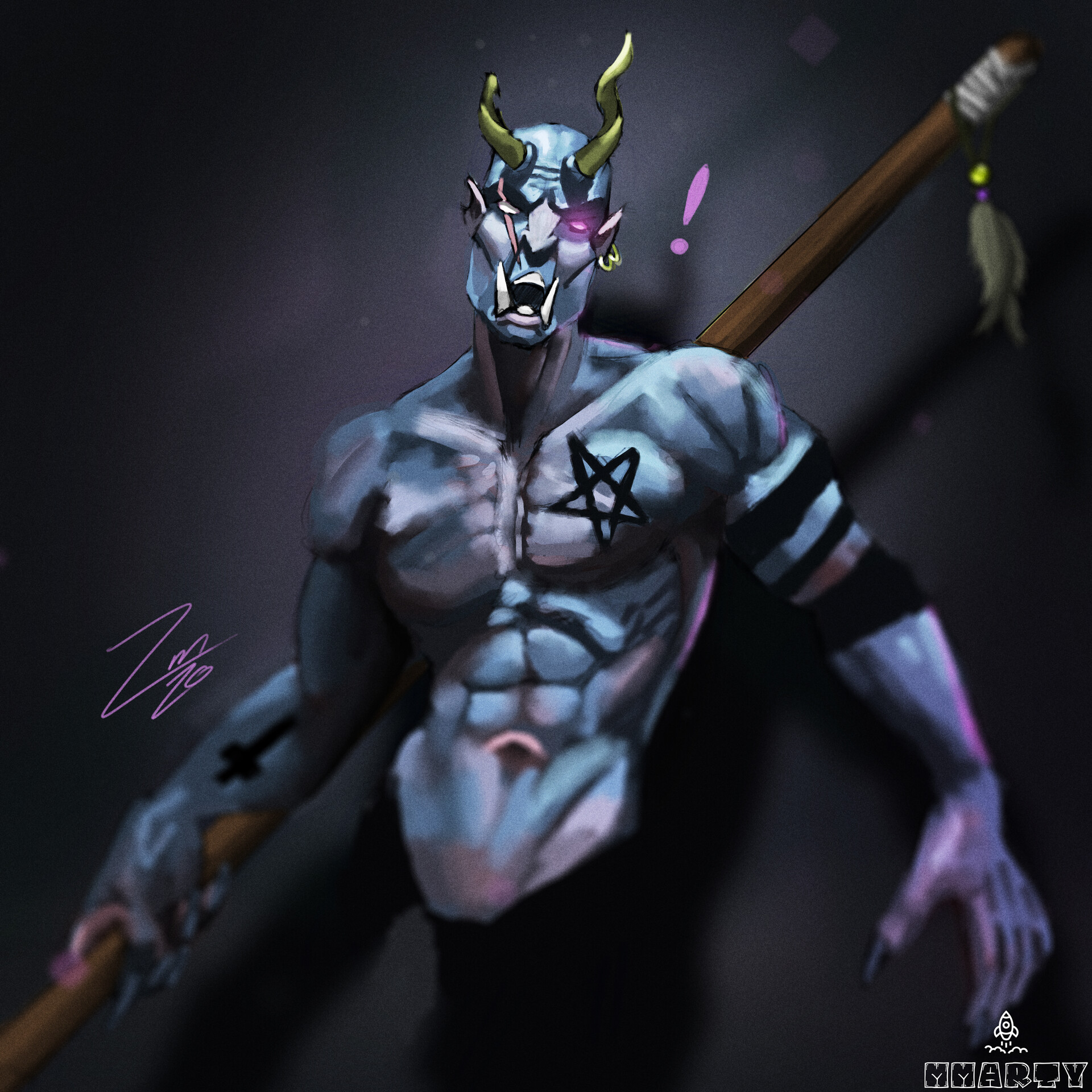 ArtStation - Blue Devil