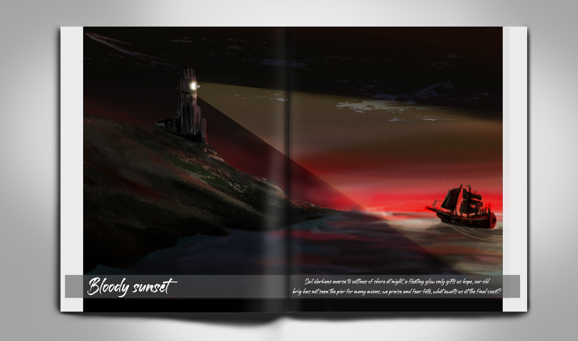 ArtStation - Bloody sunset