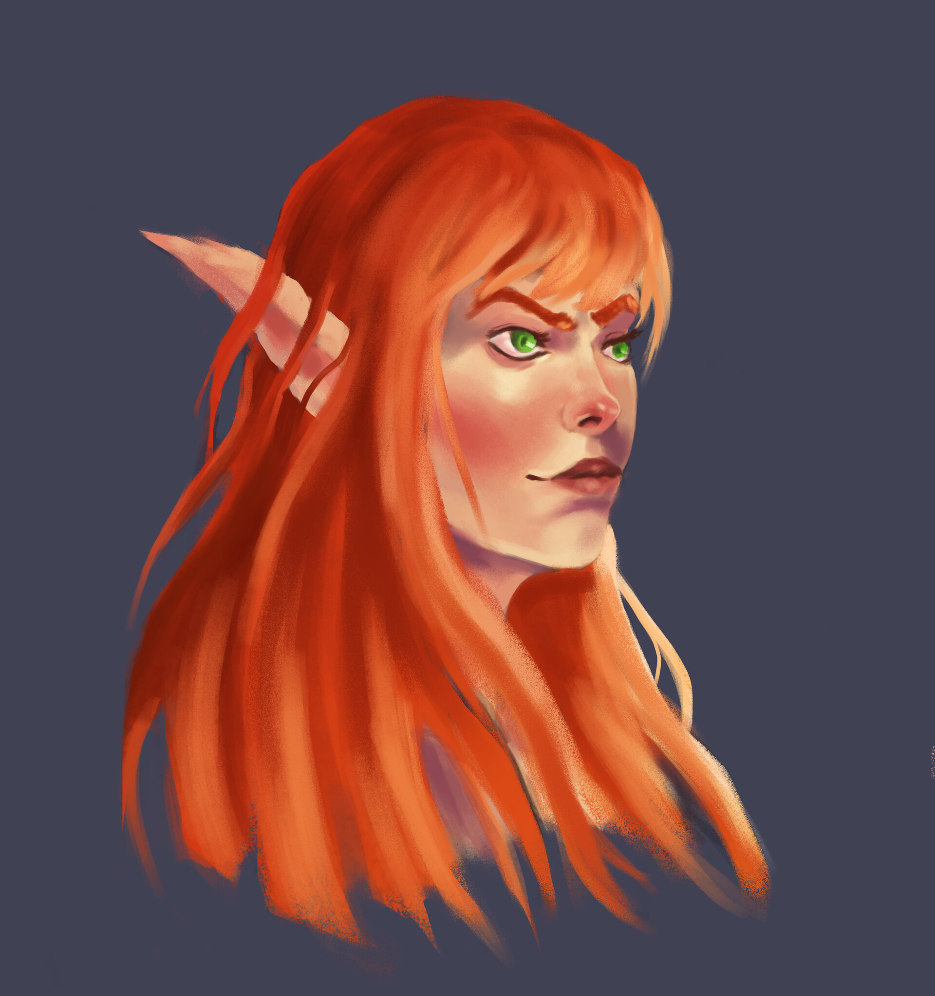 ArtStation - Elf Portrait Study