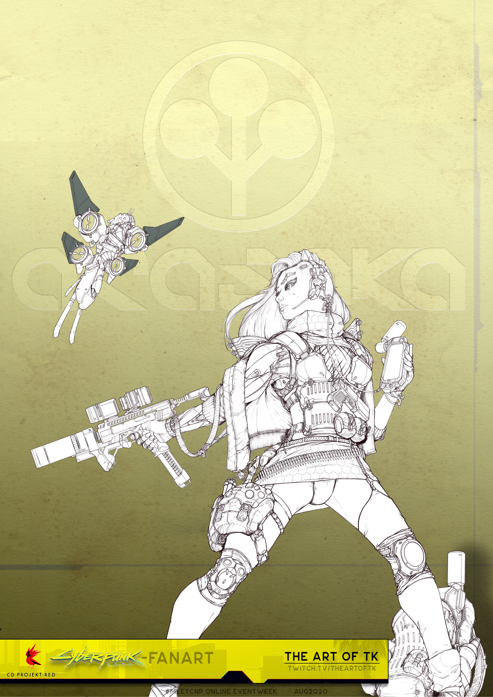 Thomas "TK" Kruckenberg - CYBERPUNK 2077 NETRUNNER GIRL FANART