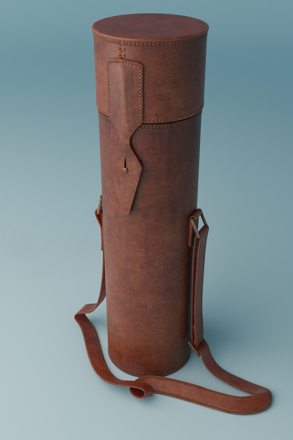 David Teglassy - Leather scroll holder 3D model