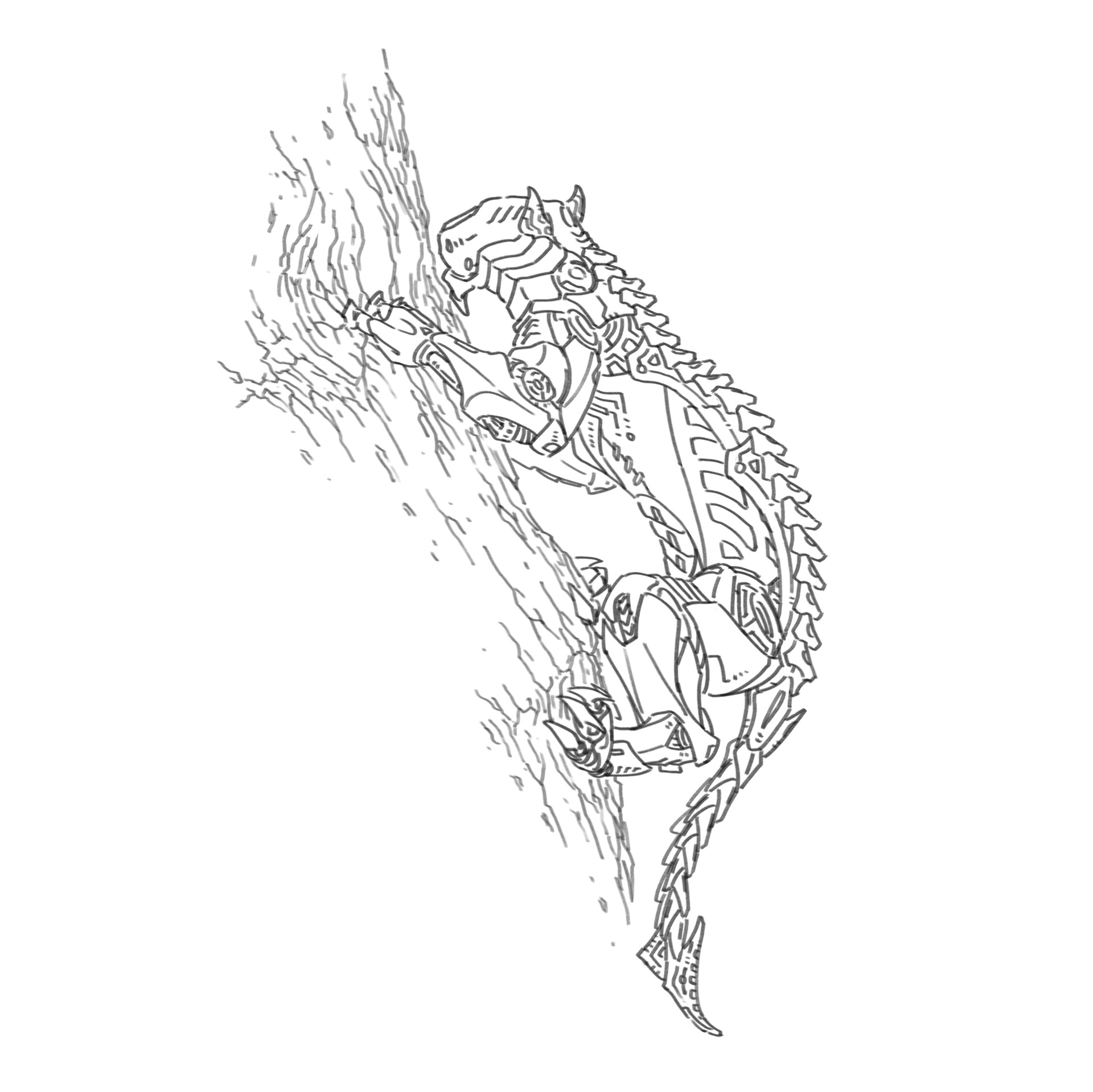 ArtStation - inktober2020 day 31 #crawl, finished!