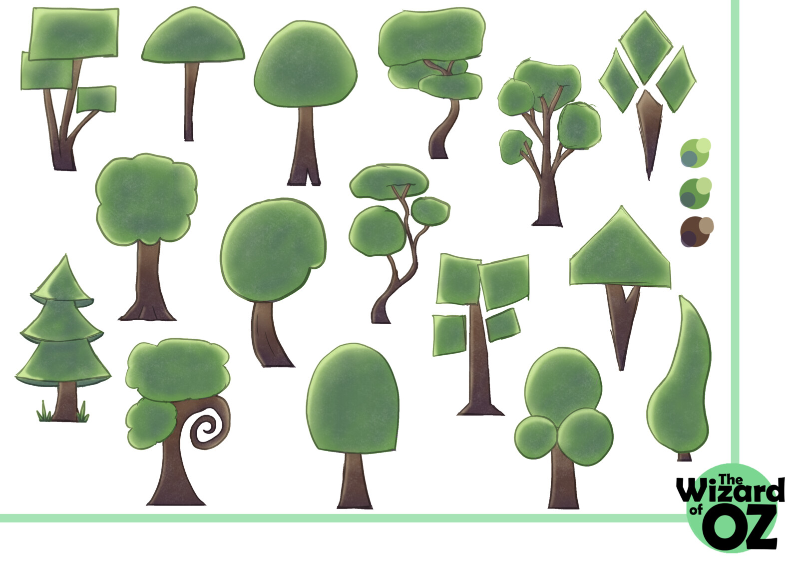 Ray Kazer - The Wizard of Oz Environment Concept art