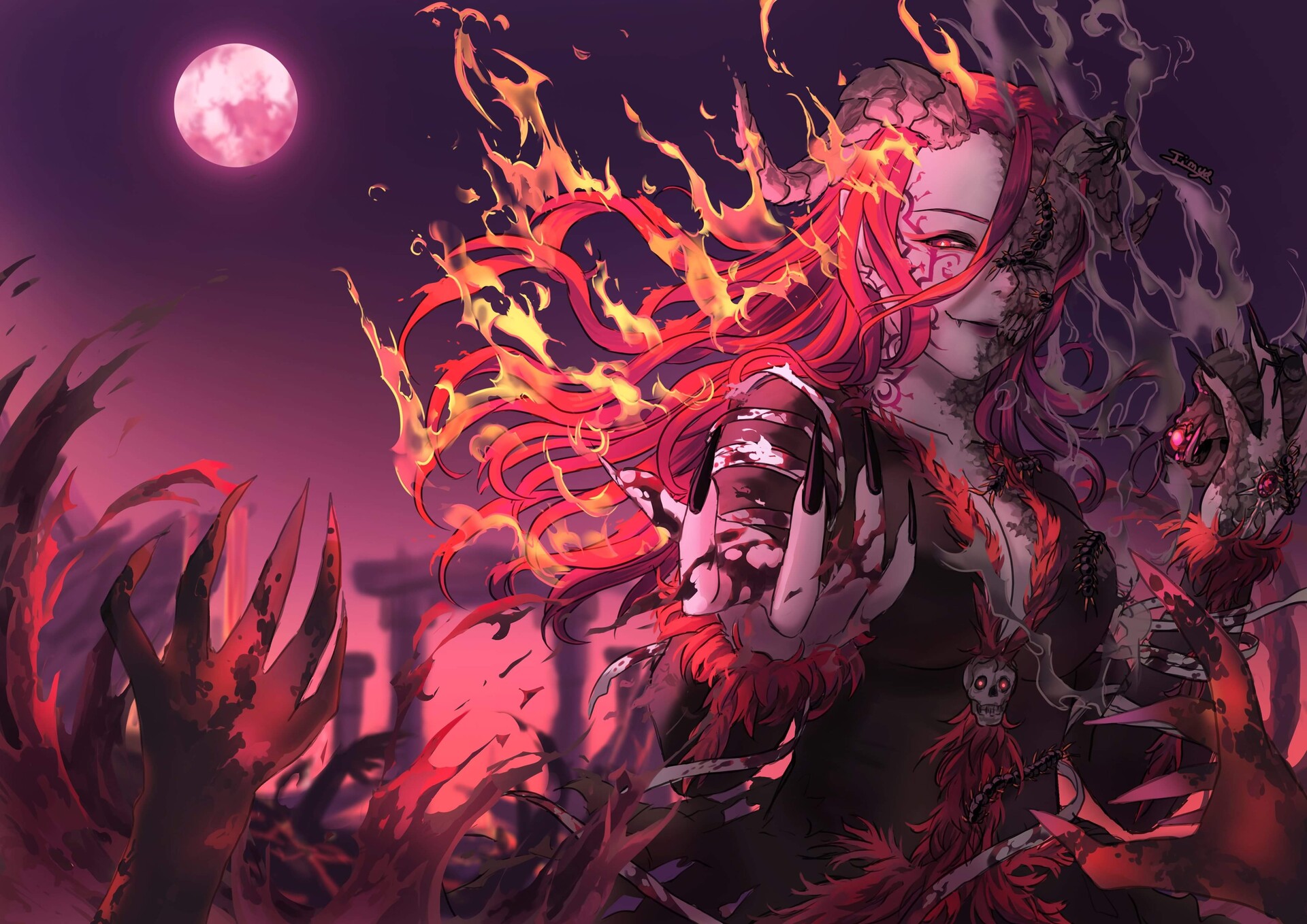 ArtStation - OC - Ash, the Fire Lich