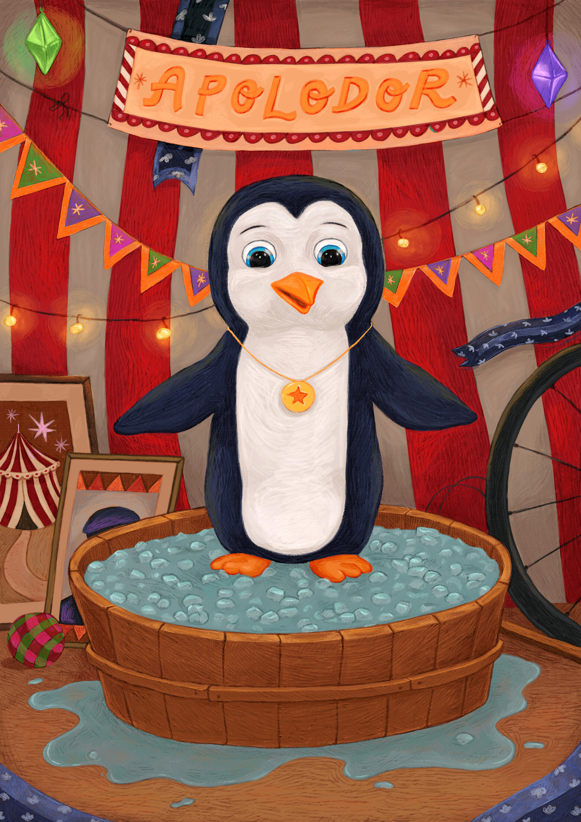 ArtStation - Apolodor Penguin at the Circus