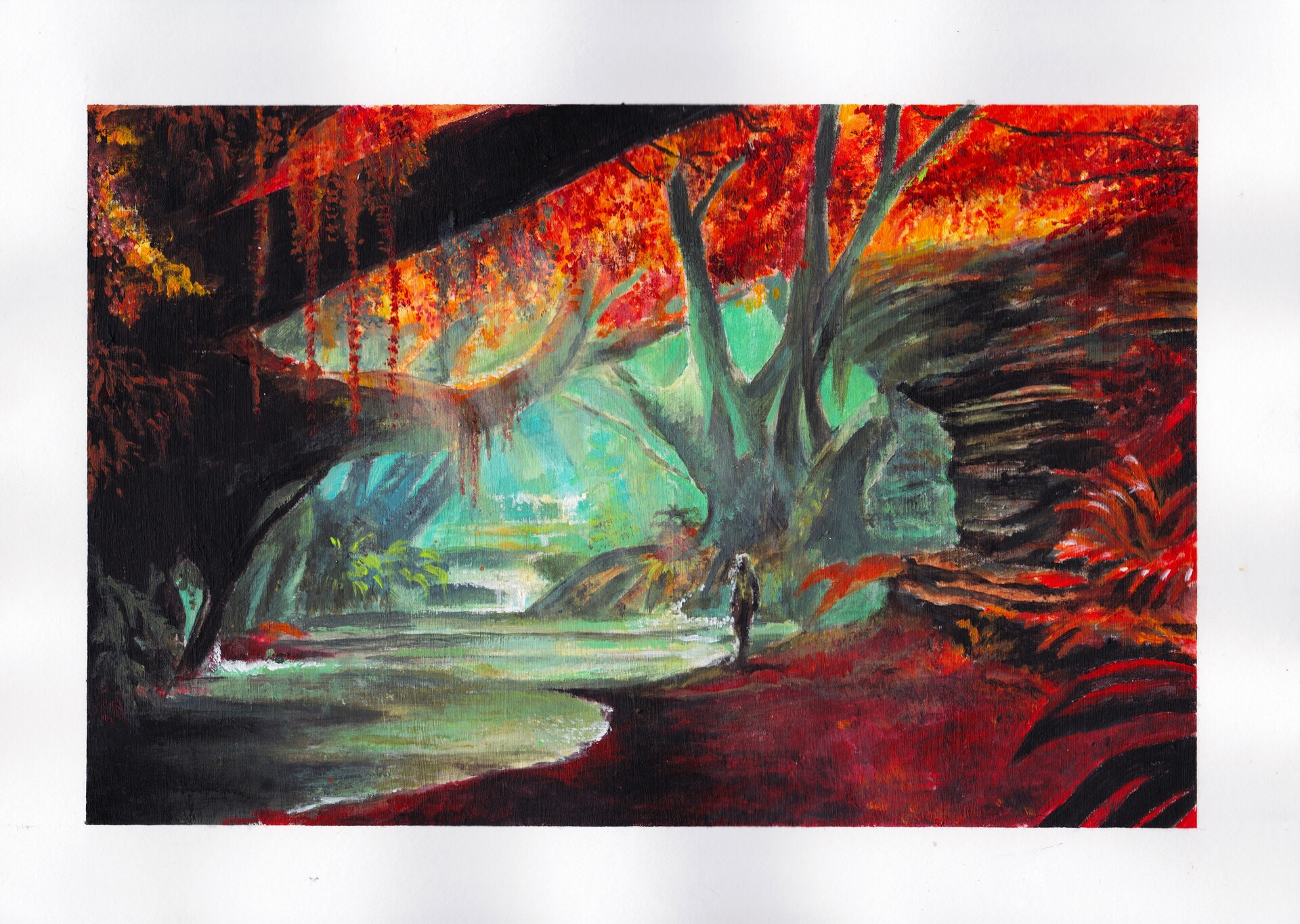 ArtStation - Solitude - A4 Acrylic Painting