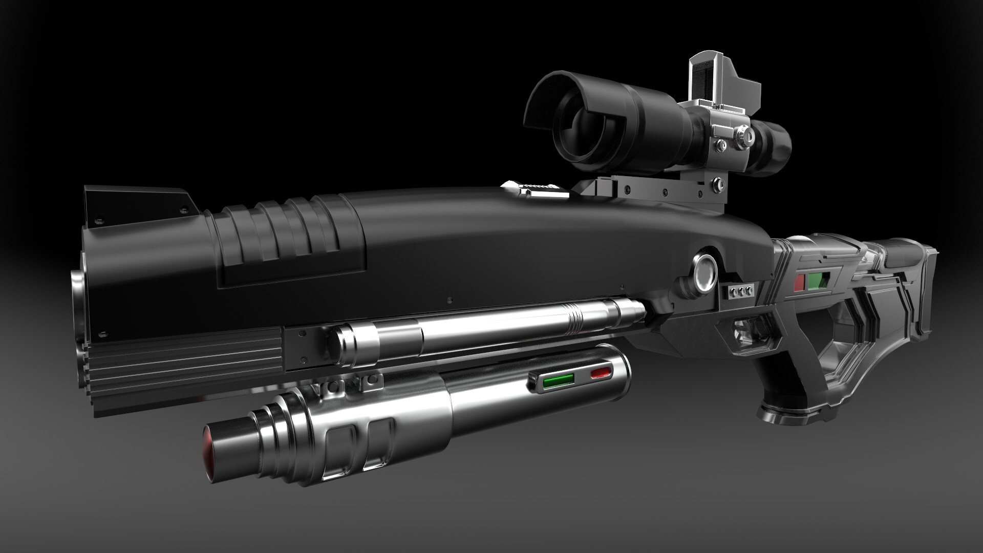 ArtStation - si-fi Gun