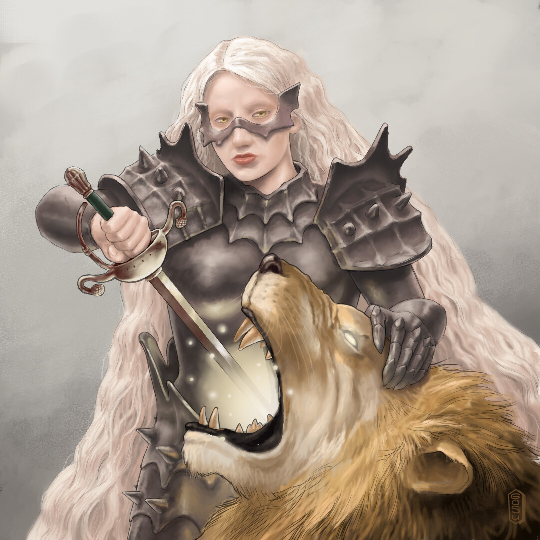 ArtStation - Lioness holy blade